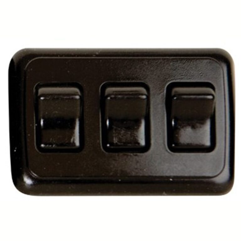 Triple Rocker Switch Black - Edmonton RV Service